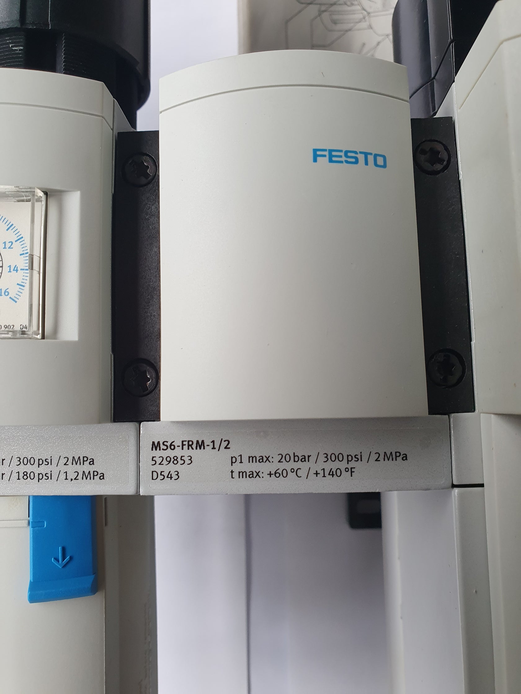 FESTO 531030 - Service Unit Combination MSB6-1/2-C4-J1-F1-V34-WPB ...