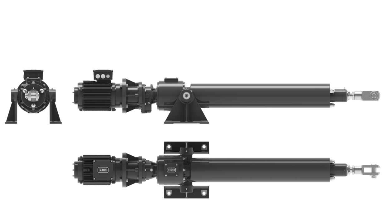 RACO Heavy duty electric actuator T1M6 - 148183 1.5kW 20kN 1600mm ...